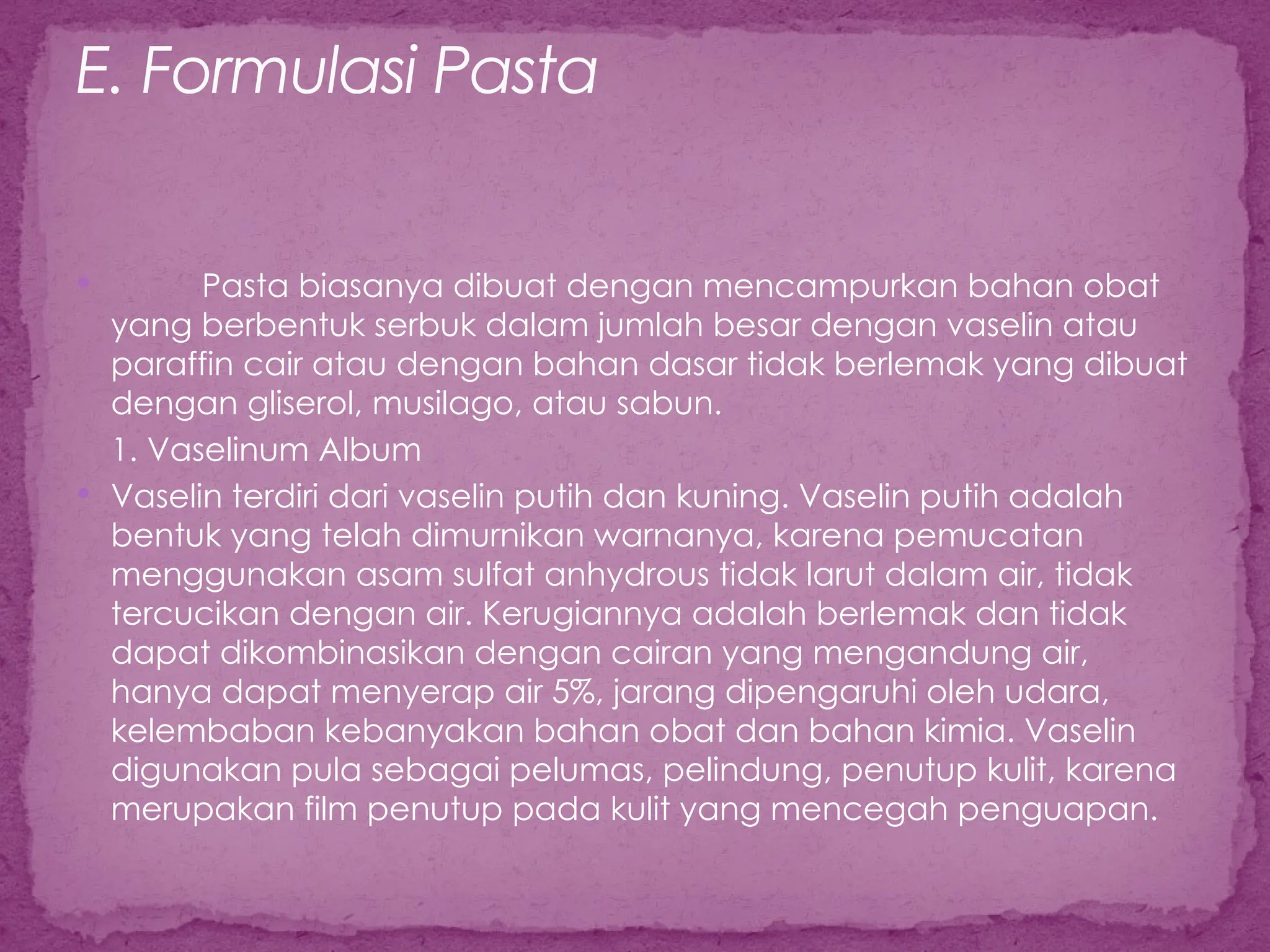 PART 13-PASTA, sediaan farmasi, .pptx