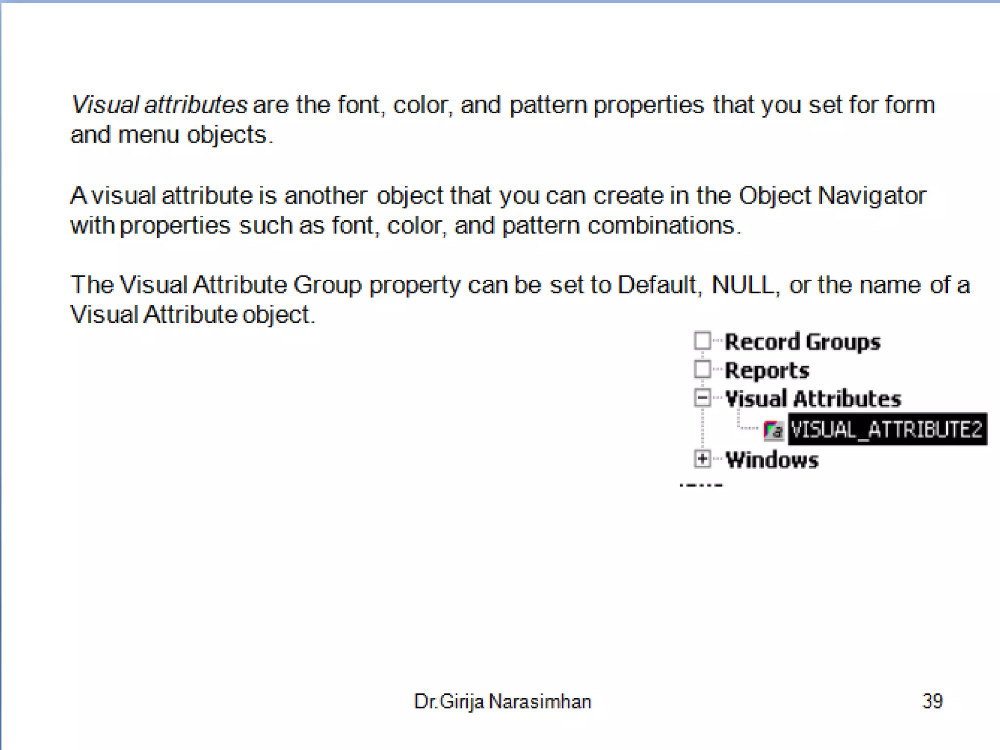 Part 15 visual attributes | PDF