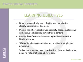 Part 16 (Psychological Disorders) | PPT