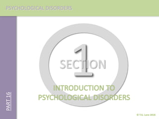 Part 16 (Psychological Disorders) | PPT