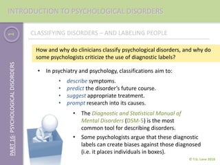 Part 16 (Psychological Disorders) | PPT