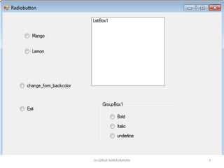 Part17 radio button using vb.net 2012 | PPTX
