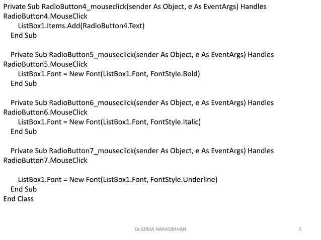 Part17 radio button using vb.net 2012 | PPTX