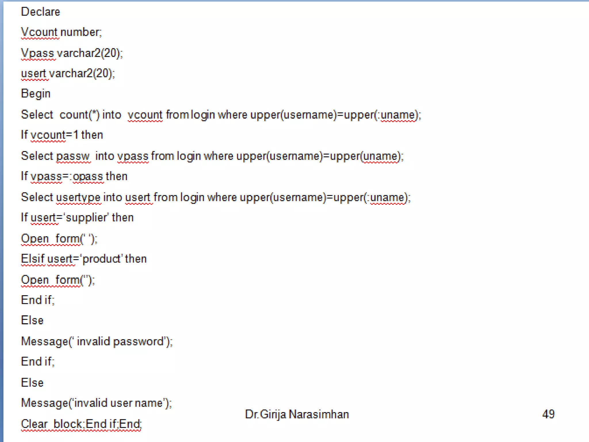 Part18 login validation using different users | PDF