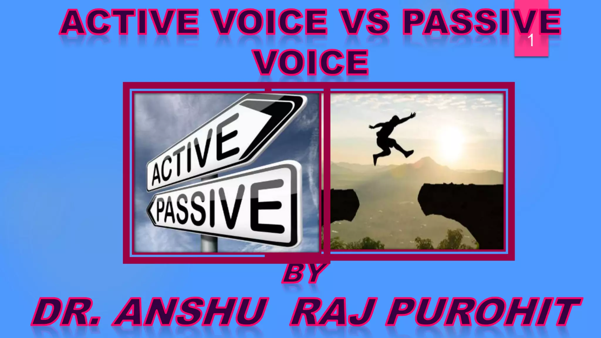 Active vs. passive voice || Part 1 || | PPT
