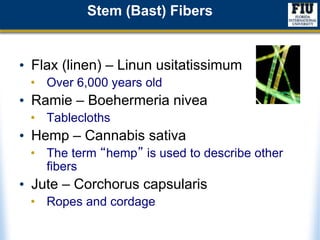 Part 1 background information on fibers | PPTX