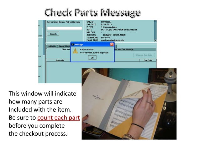 Part 1 checking out items | PPT