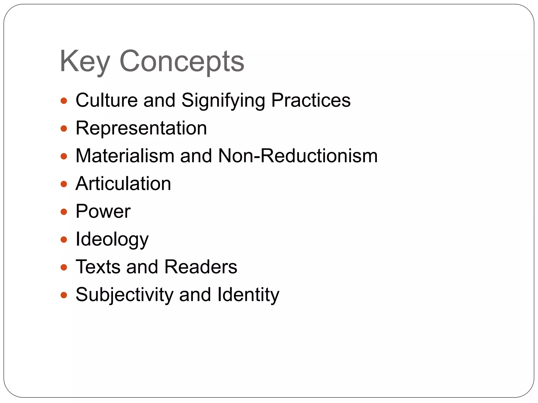 Part 1 Cultural Studies Theory & Practice Barker & Jane 5th Ed. | PPTX