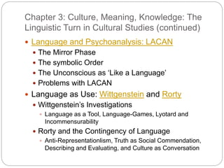 Part 1 Cultural Studies Theory & Practice Barker & Jane 5th Ed. | PPTX
