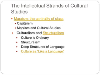 Part 1 Cultural Studies Theory & Practice Barker & Jane 5th Ed. | PPTX