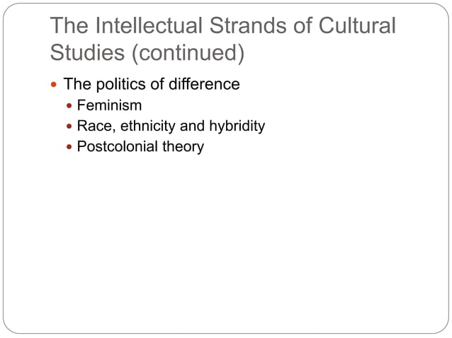 Part 1 Cultural Studies Theory & Practice Barker & Jane 5th Ed. | PPTX ...