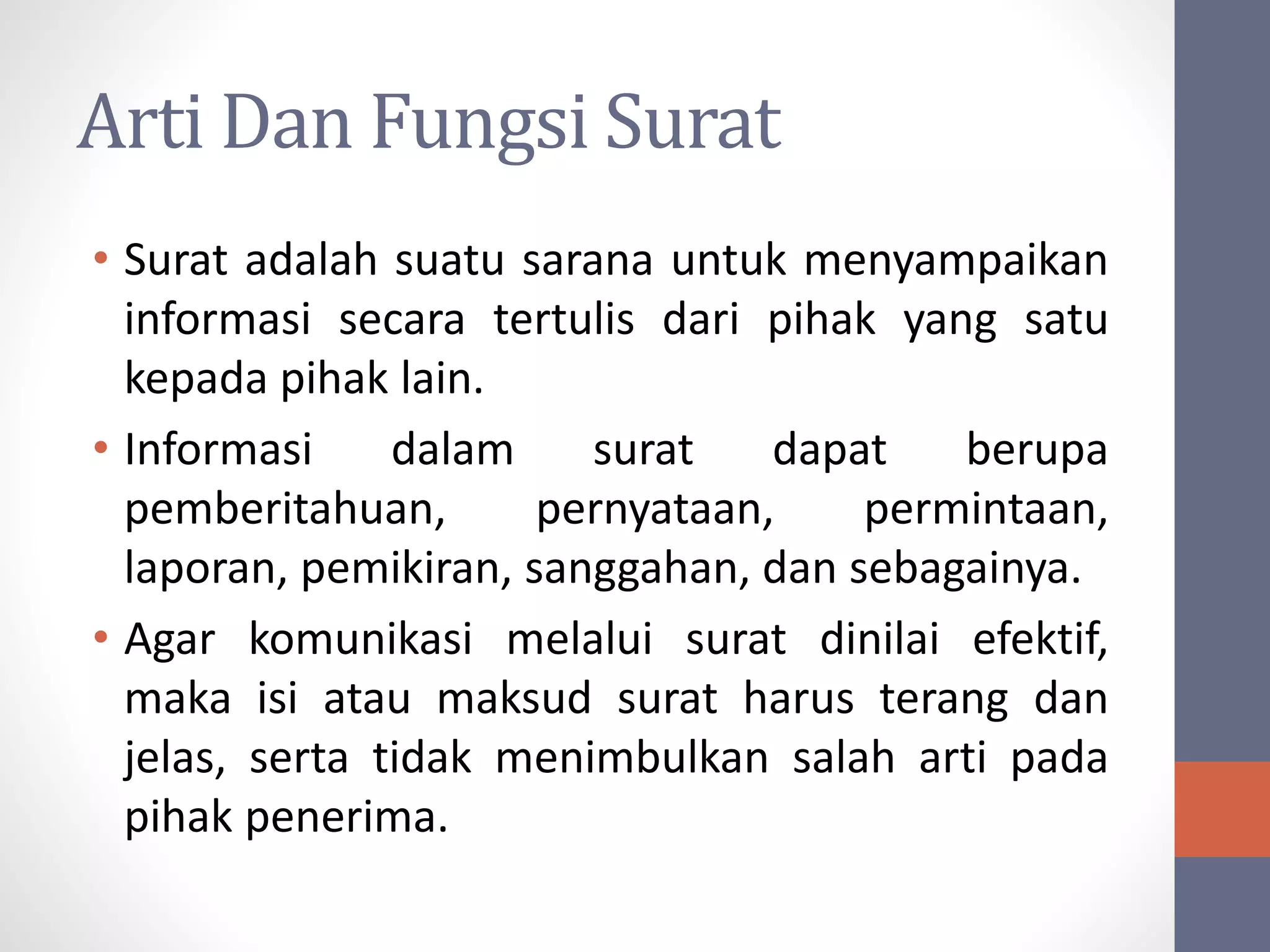 Part 1 dasar dasar surat menyurat (1) | PPTX