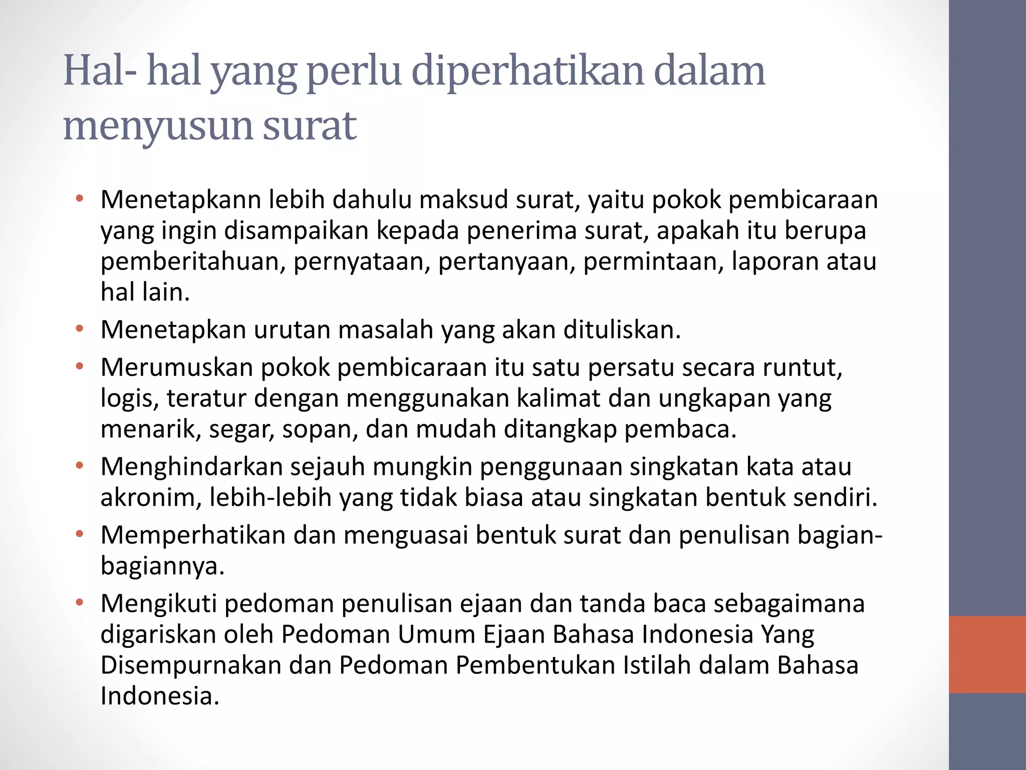 Part 1 dasar dasar surat menyurat (1) | PPTX