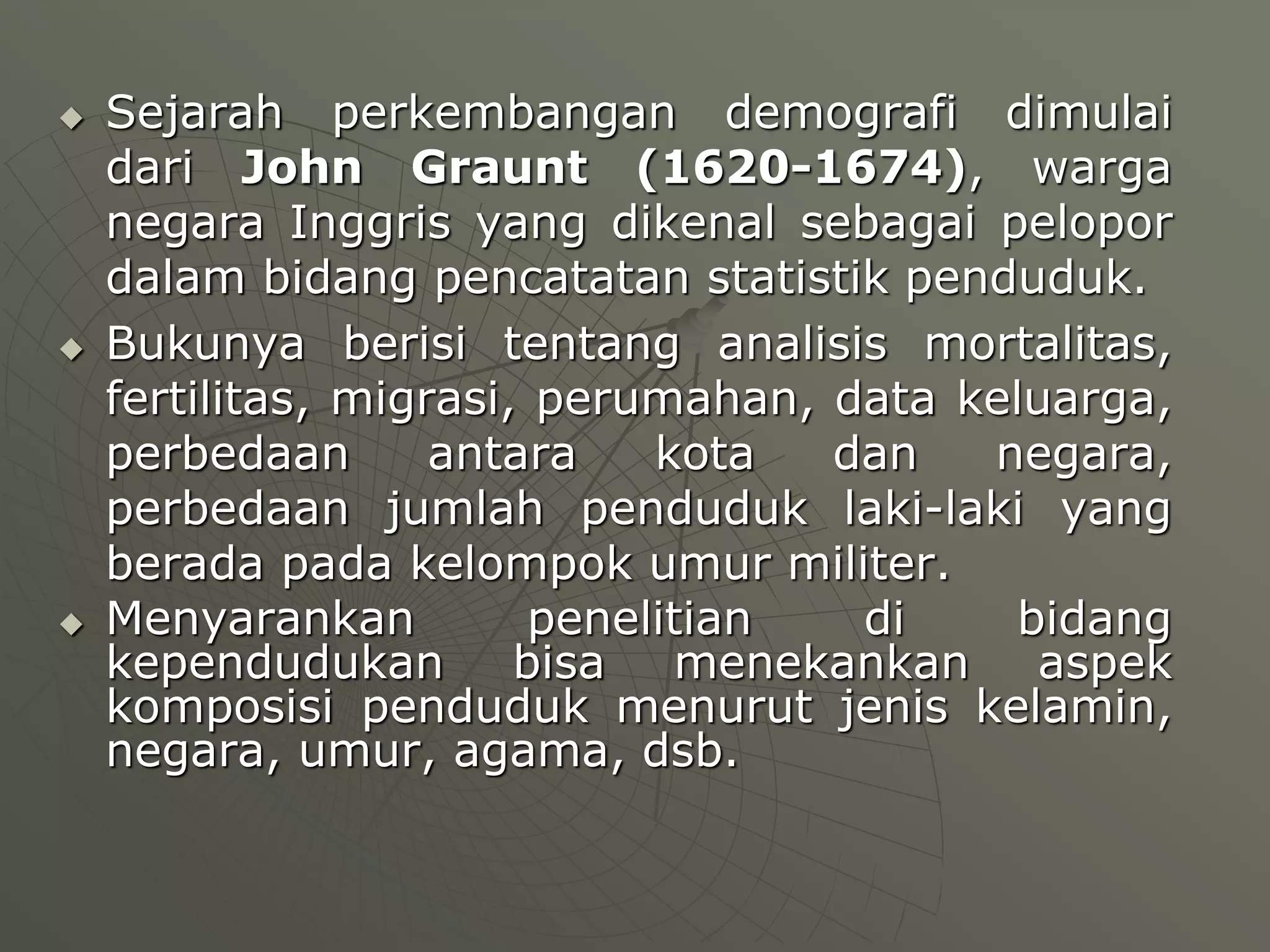 Part 1 demografi | PPT