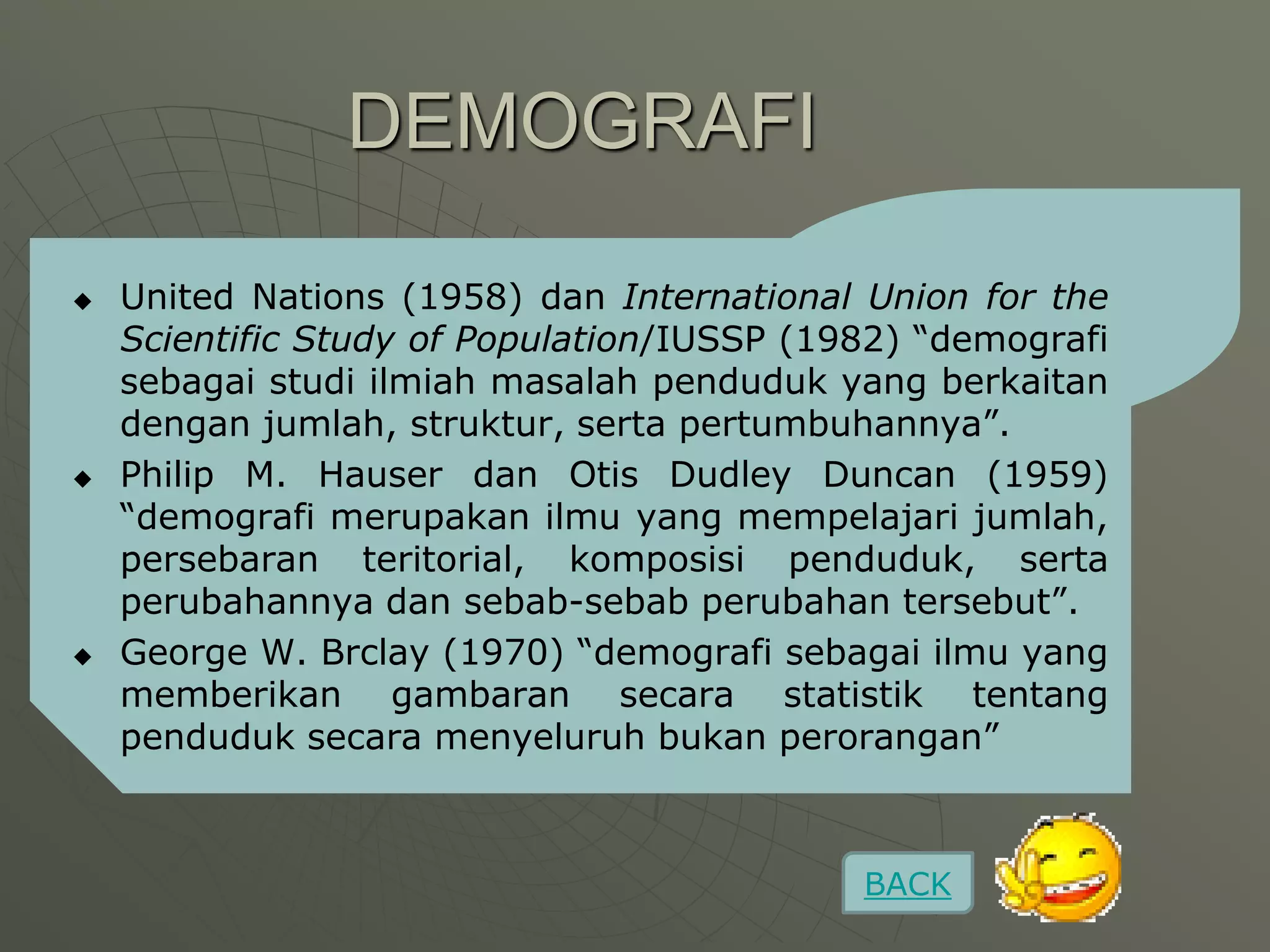 Part 1 demografi | PPT