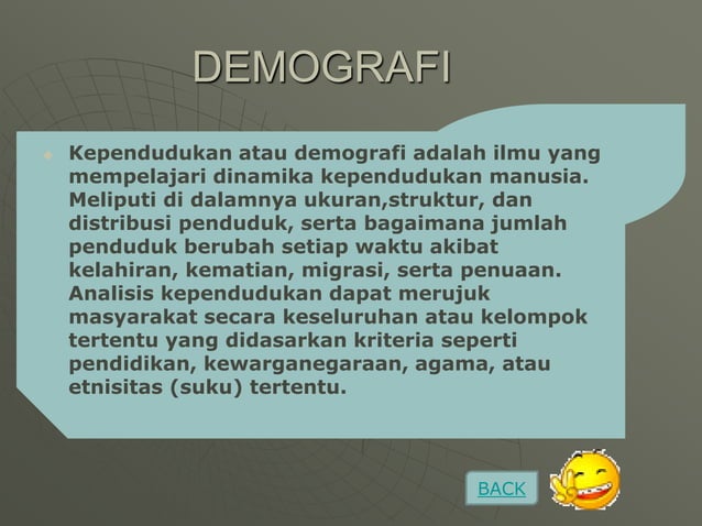 Part 1 demografi | PPT