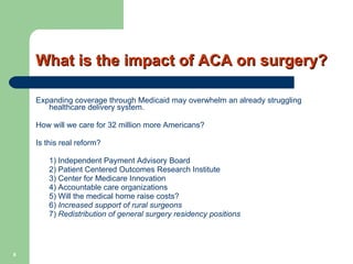 Part 1 department of surgery grand rounds | PPT | Health Insurance ...