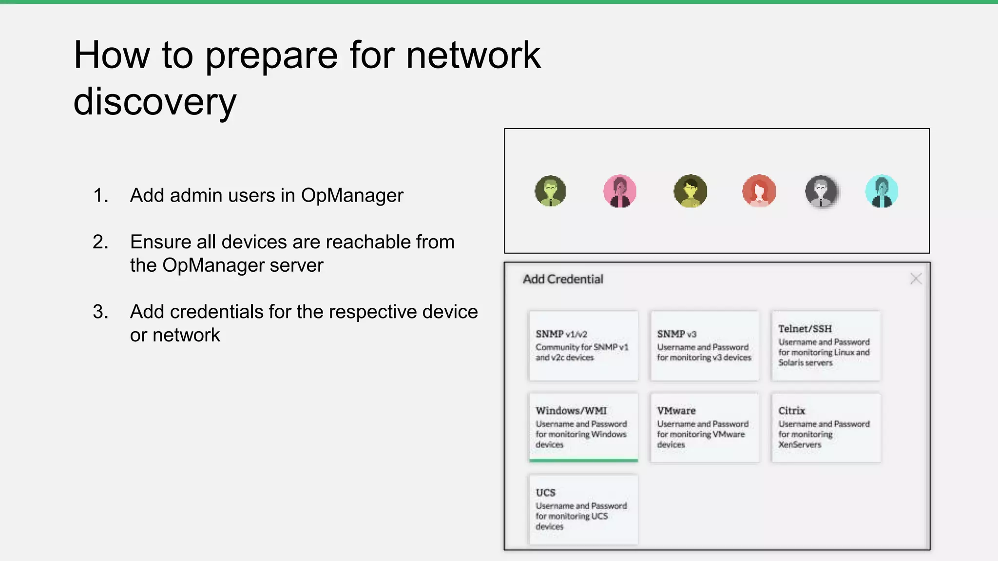 Free OpManager training Part1- Discovery and classification | PPT