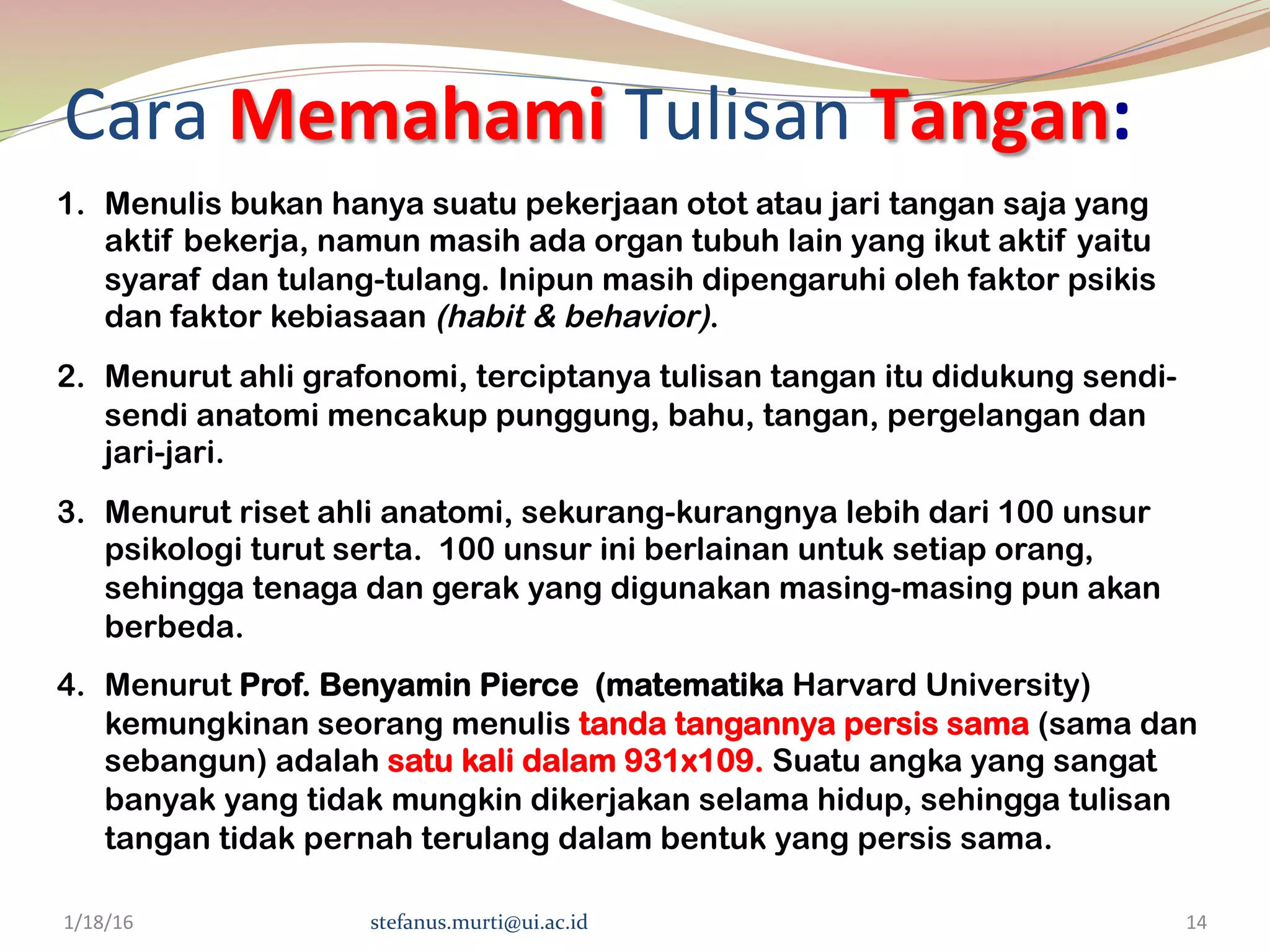 Grafonomi untuk frontliner: teller dan customer service | PDF