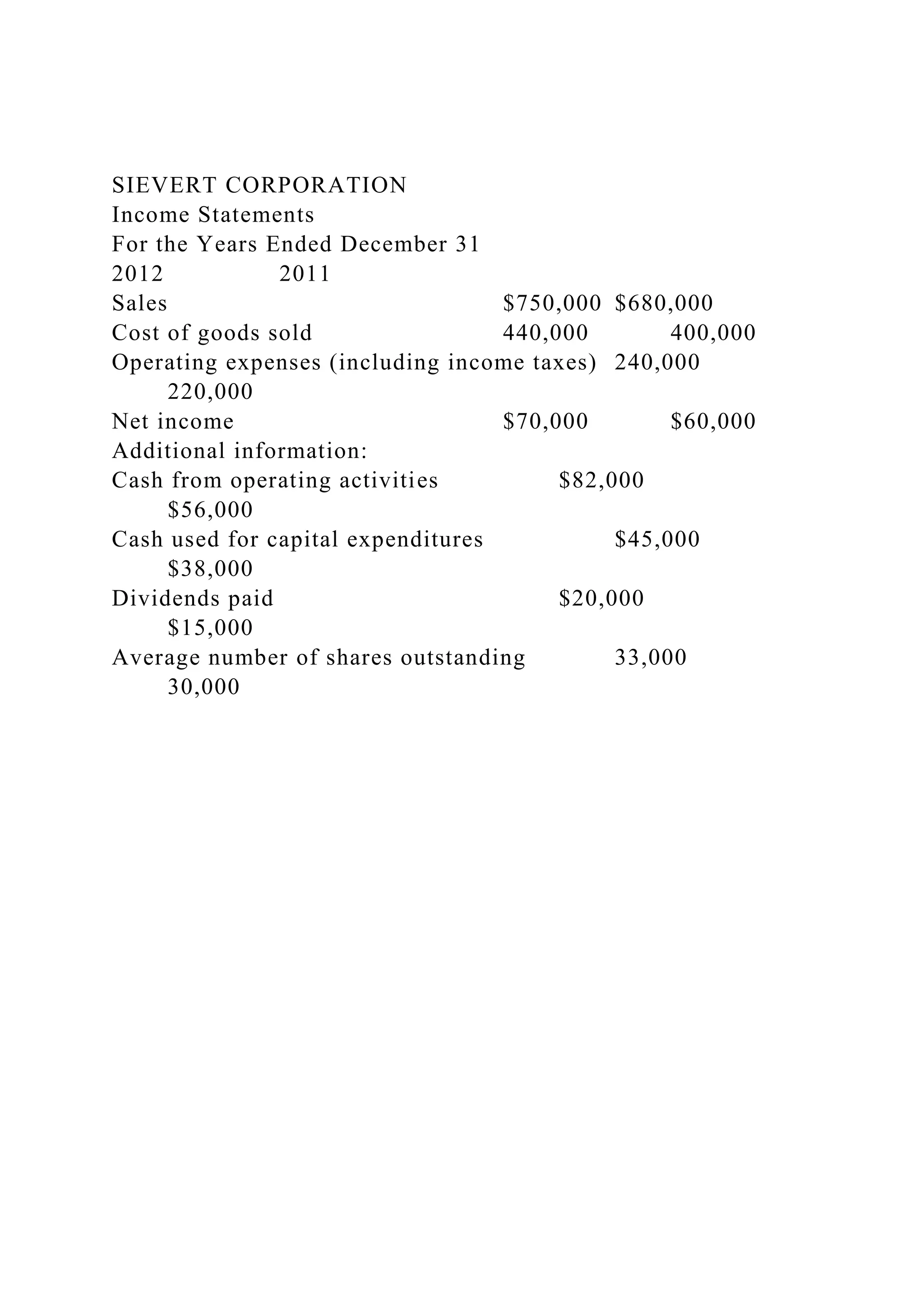 Part 1 InstructionsUse below balance sheets and income statement.docx