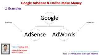 Part 1 introduction to google ad sense | PPT