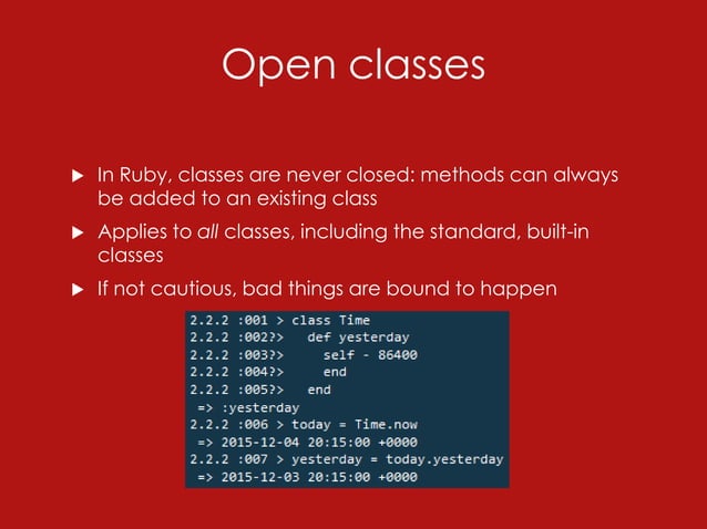 Introduction to Ruby & Modern Programming | PPT