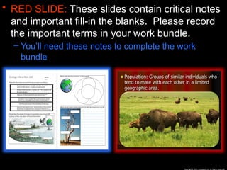 Habitat Lesson for Middle School Ecology Science Curriculum | PPTX