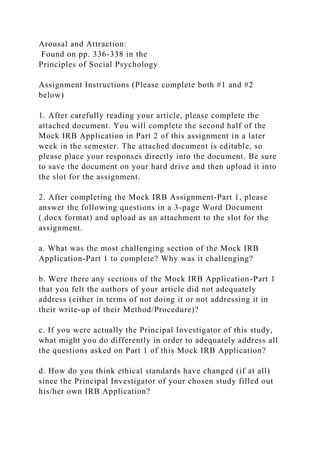 Part 1MOCK IRB Application Instructions Type your informa.docx