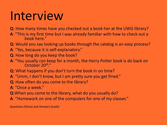 Part 1 observation and interview | PPT