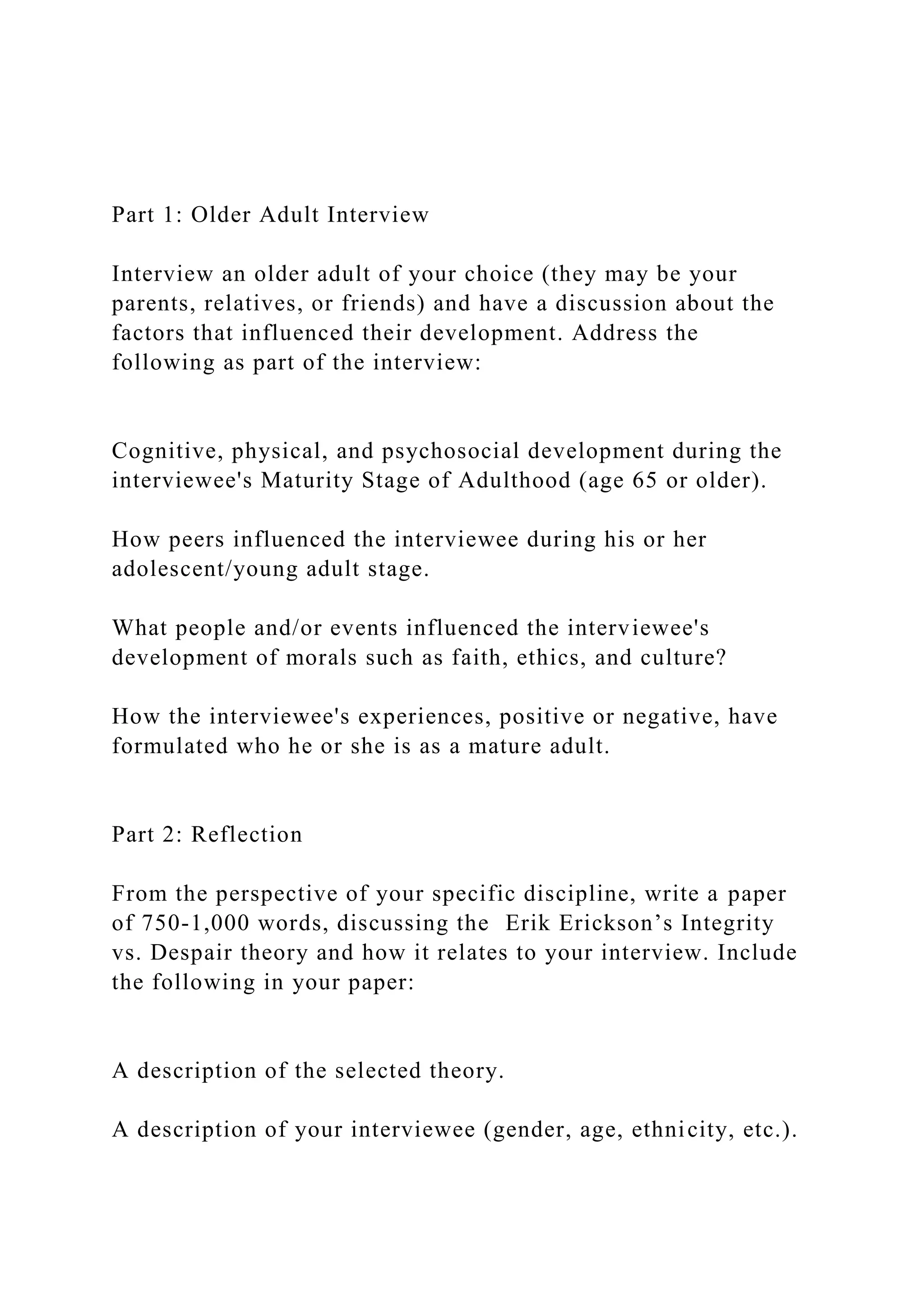 Part 1 Older Adult InterviewInterview an older adult of you.docx
