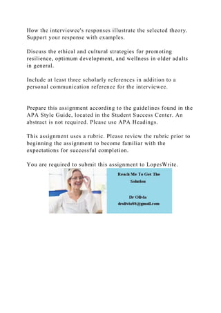 Part 1 Older Adult InterviewInterview an older adult of you.docx