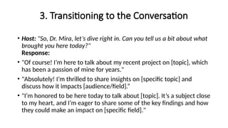 Part 1 & Part 2_ introduction how to talk in a talkshow | PPTX