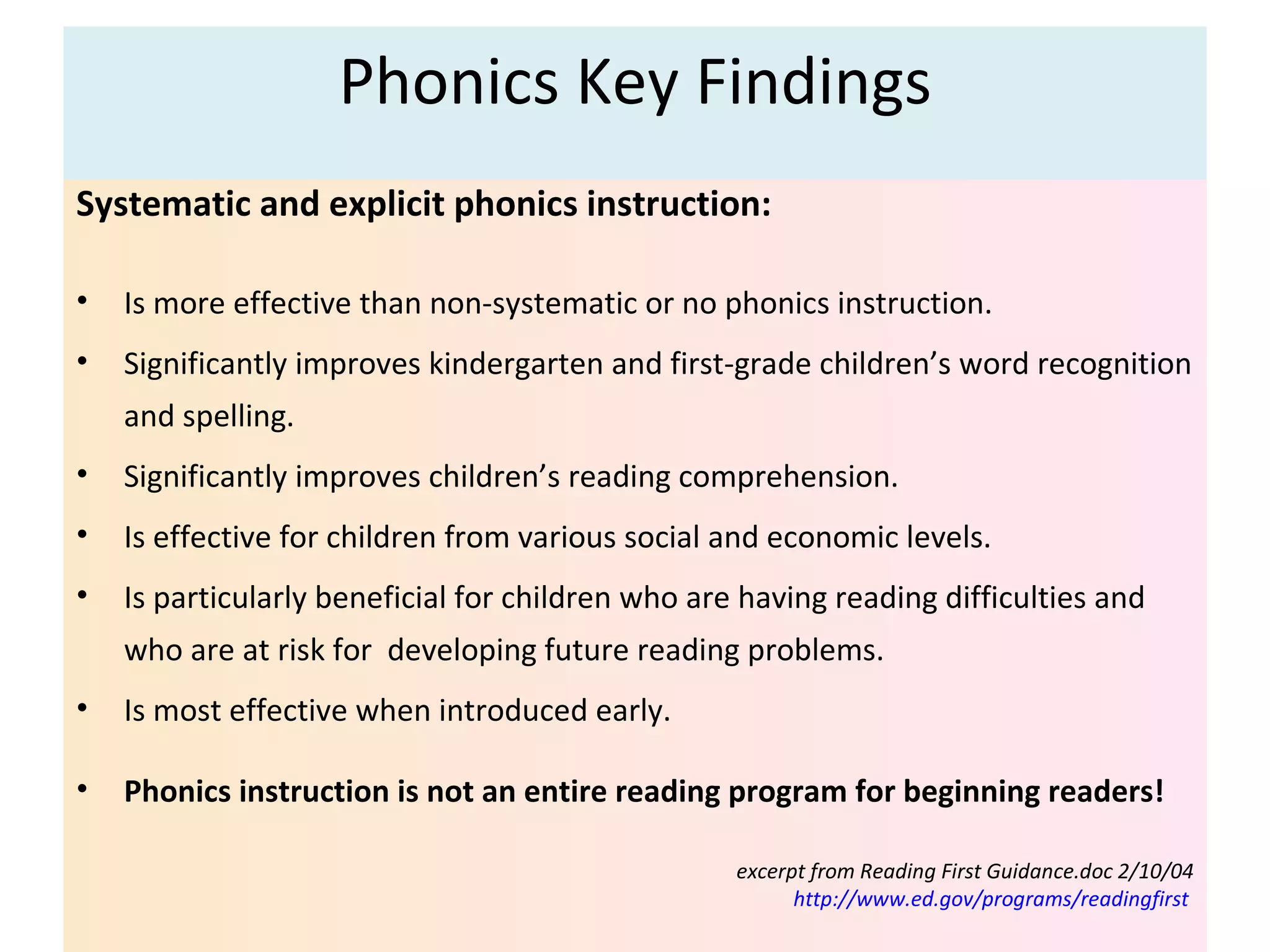 Phonics Instructional Strategies (Part 1) | PPT
