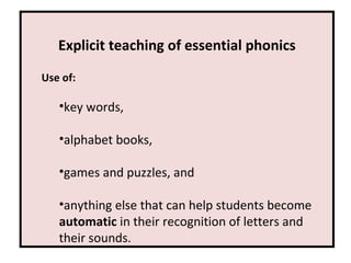 Phonics Instructional Strategies (Part 1) | PPT