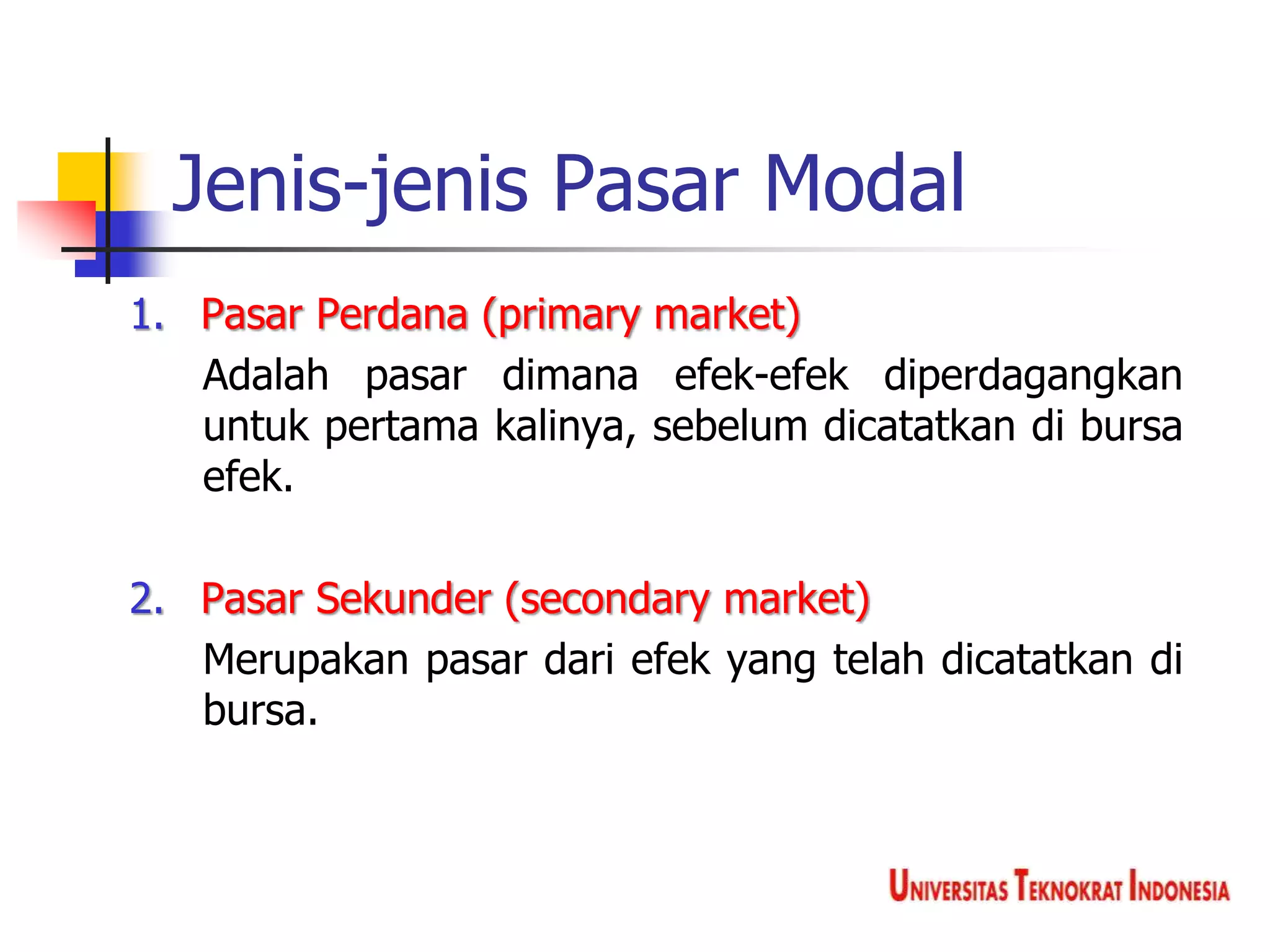 Materi 2 Teori pasar modal | PPT