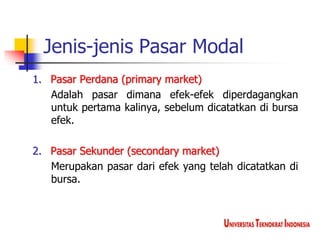 Materi 2 Teori pasar modal | PPT