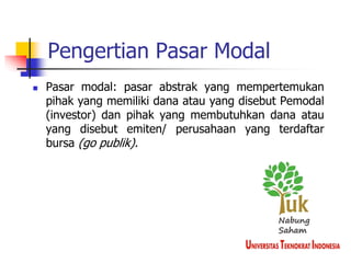 Materi 2 Teori pasar modal | PPT