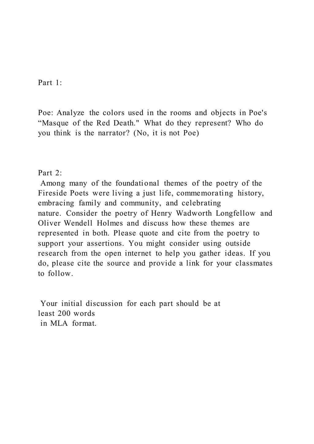 Part 1Poe Analyze the colors used in the rooms and obj | PDF