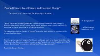Part 1 'Emergent Change' 2.3.1.1 | PPTX