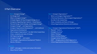 Part 1 'Emergent Change' 2.3.1.1 | PPTX