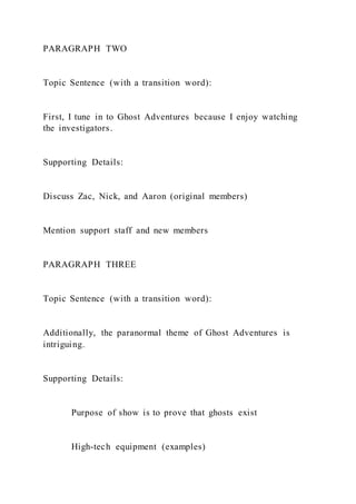 Part 1 (Practice Outline)Since we are only practicing organiza | PDF