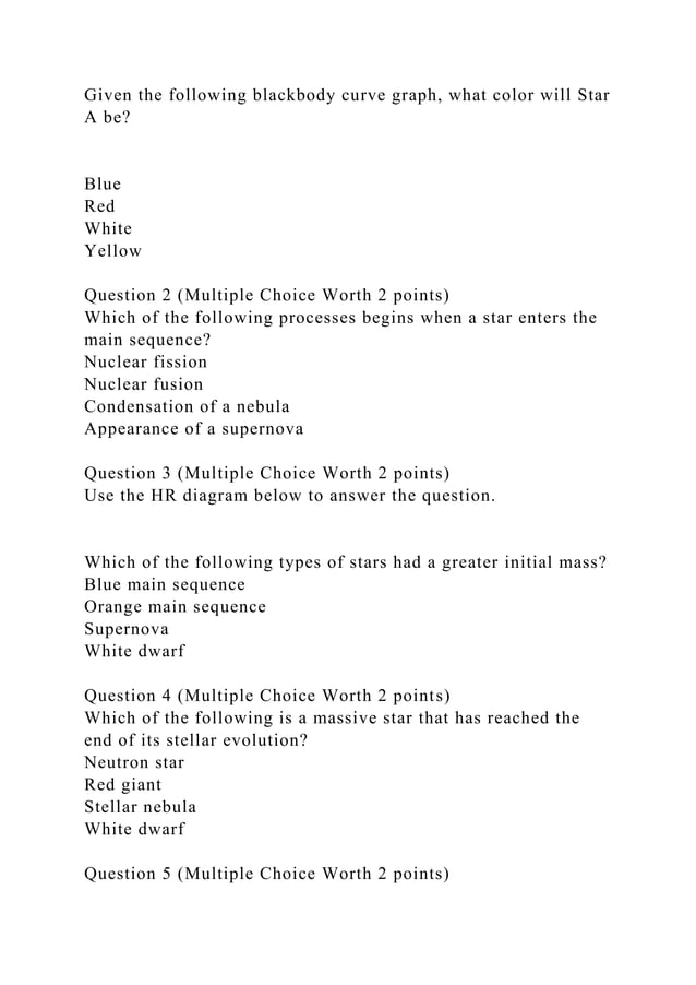 Part 1question 1 Multiple Choice Worth 2 Pointsexamine The Edocx