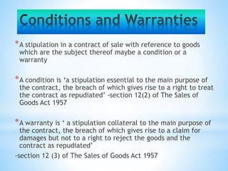 Sale of goods | PPTX