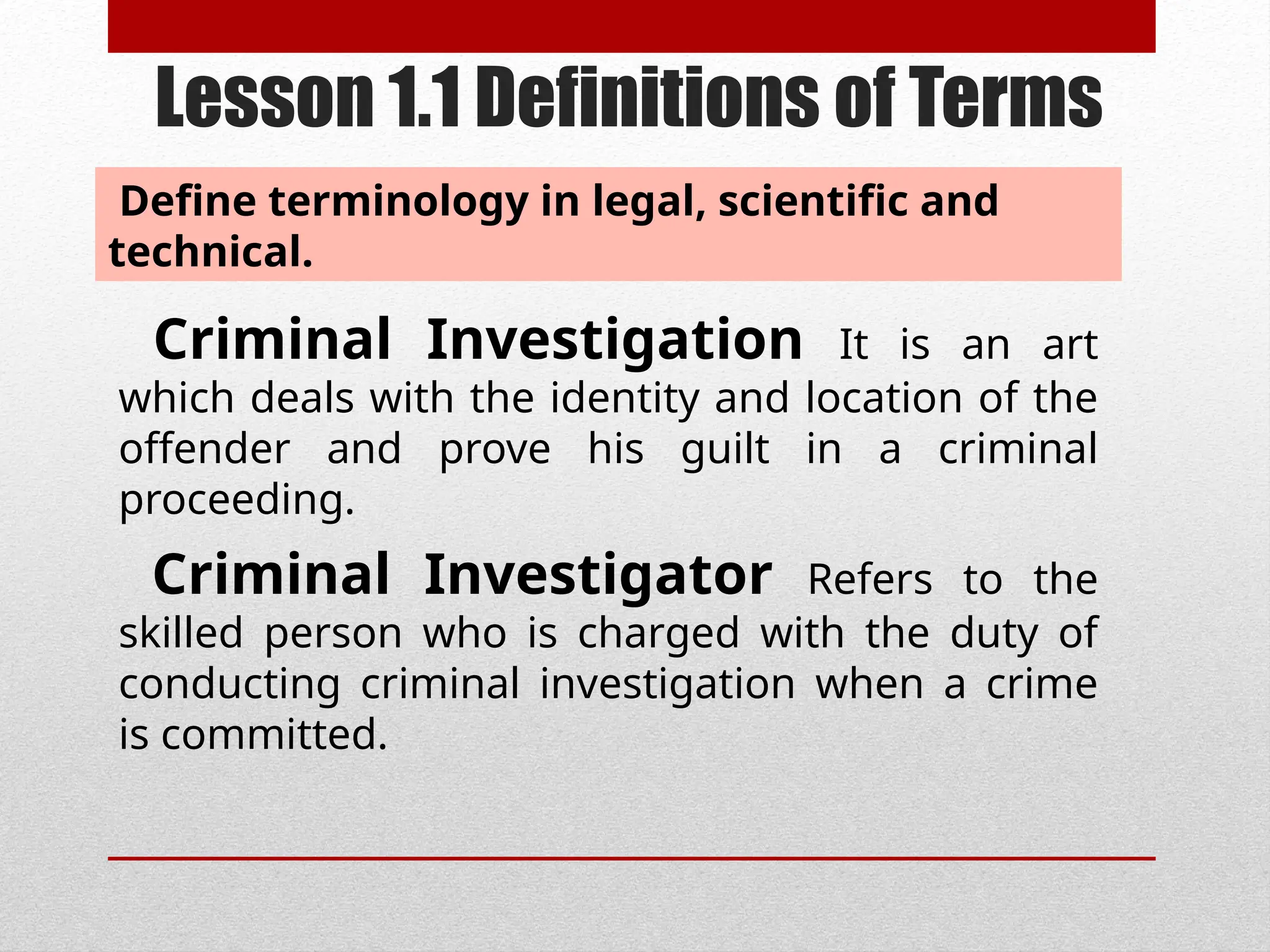 part 1 SPECIALIZED CRIME INVESTIGATION 1 WITH LEGAL MEDICINE CDI - Copy ...