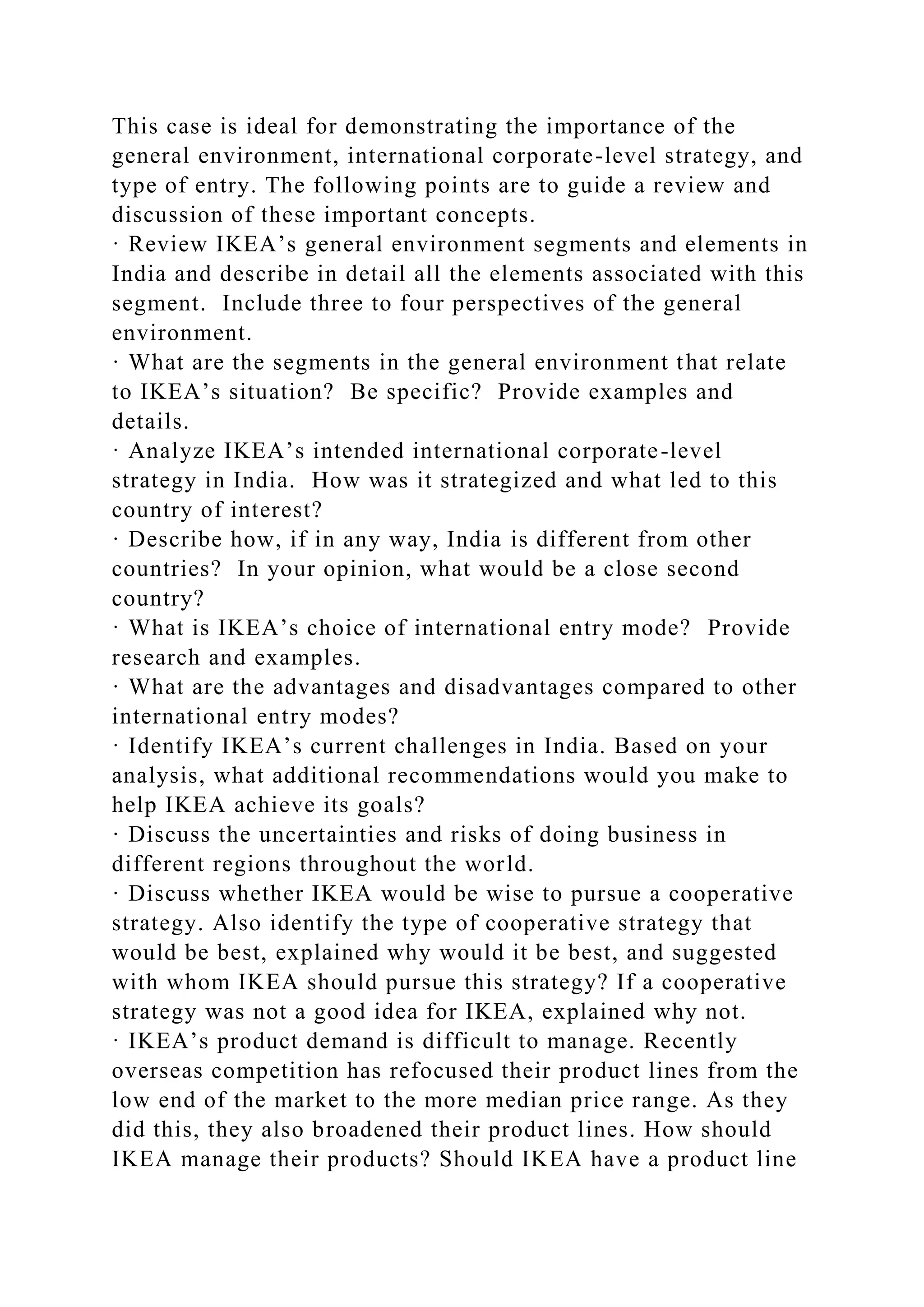 Part 1Strategic Management Case Study #6—IKEA (Case Study In.docx