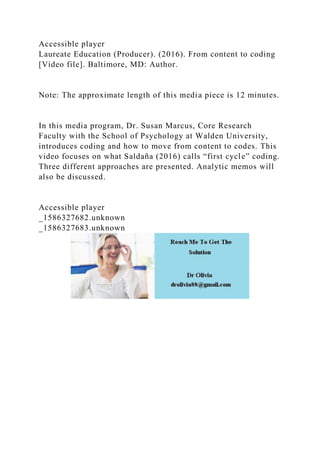 Part 1The Analysis and Interpretation of Qualitative Data Th.docx