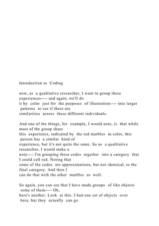 Part 1The Analysis and Interpretation of Qualitative Data Th.docx