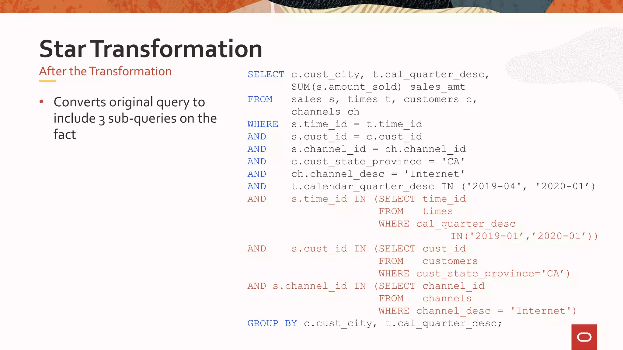 Part1 Of Sql Tuning Workshop Understanding The Optimizer Ppt