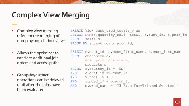 Part1 Of Sql Tuning Workshop Understanding The Optimizer Ppt