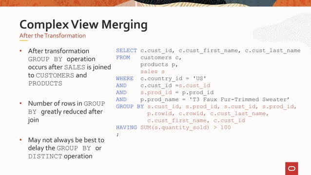 Part1 of SQL Tuning Workshop - Understanding the Optimizer | PPT